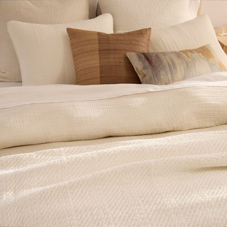 Reflections Matelasse Bedspread & Pillowcases - West Elm UK